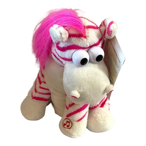 Accents | Dan Dee Musical Zebra Toy Pink Stripes Dance Singing Sexy And ...